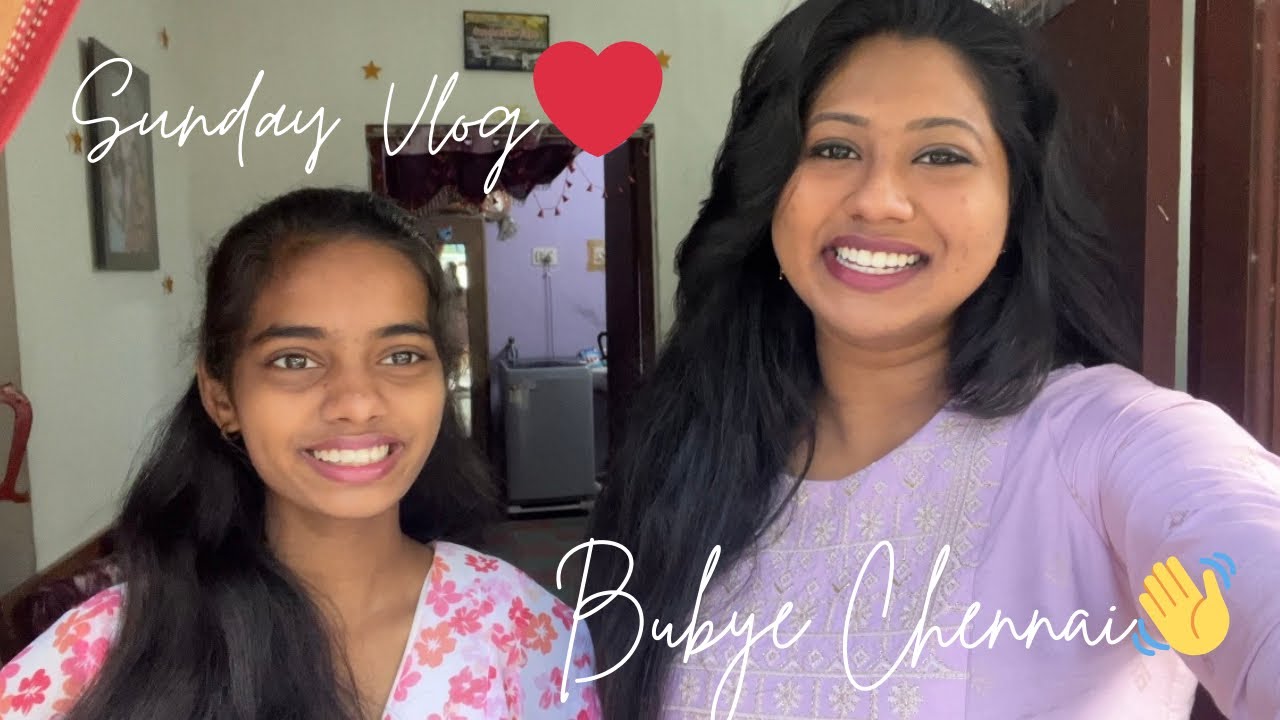 Sunday vlog ️ Bubye chennai 👋 Solo trip😌 - YouTube
