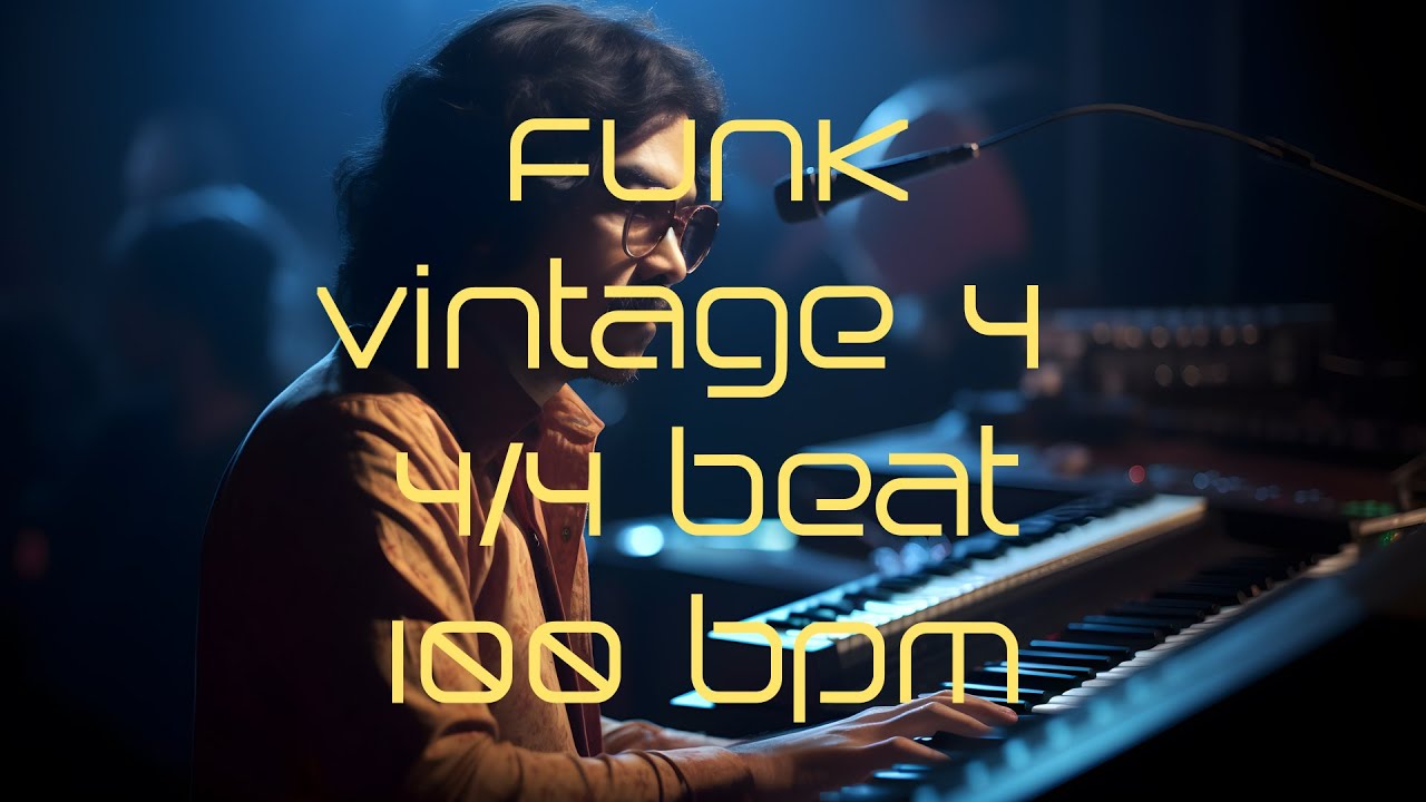 4/4 Drum Beat - 100 BPM - FUNK VINTAGE 4 - YouTube