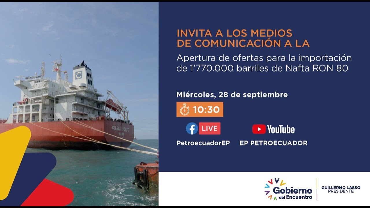 Apertura de ofertas para la importación de Nafta Ron 80 - YouTube