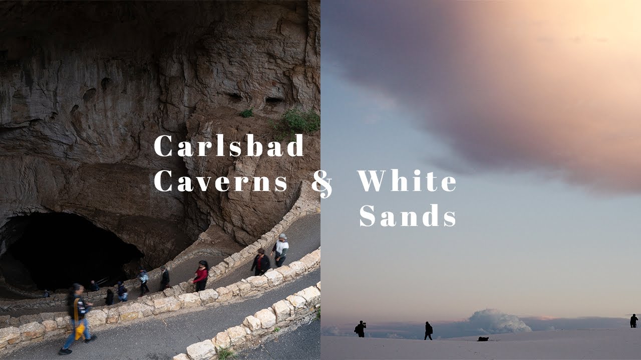 A winding descent at Carlsbad Caverns, a full moon at White Sands - YouTube