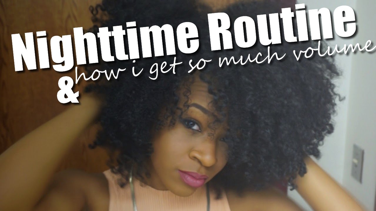 Wash N' Go Night Routine & How I Get BIG FLUFFY HAIR! - YouTube