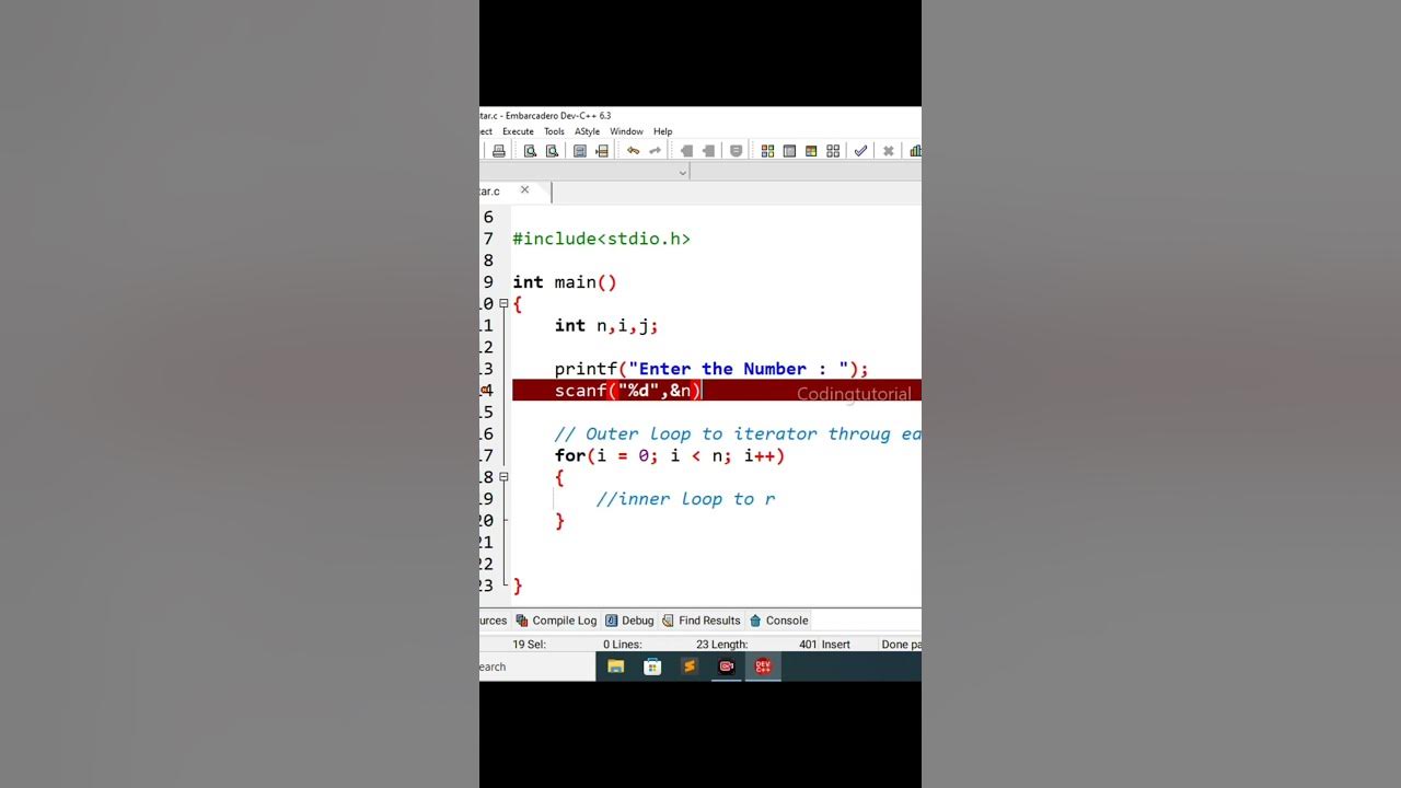 C Programming Patterns Questions Cprogramming Codingtutorial Youtube 