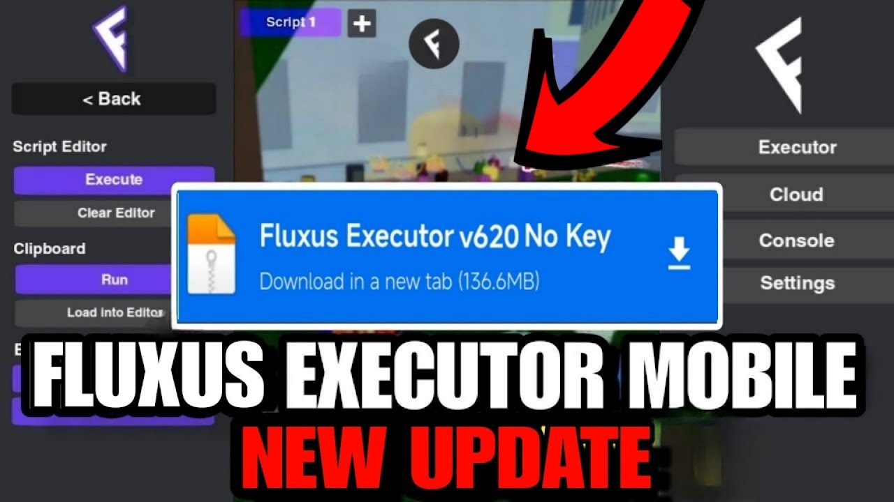 Fluxus Executor Mobile New Update V620 Download 🟣 Fluxus Actualizado ...