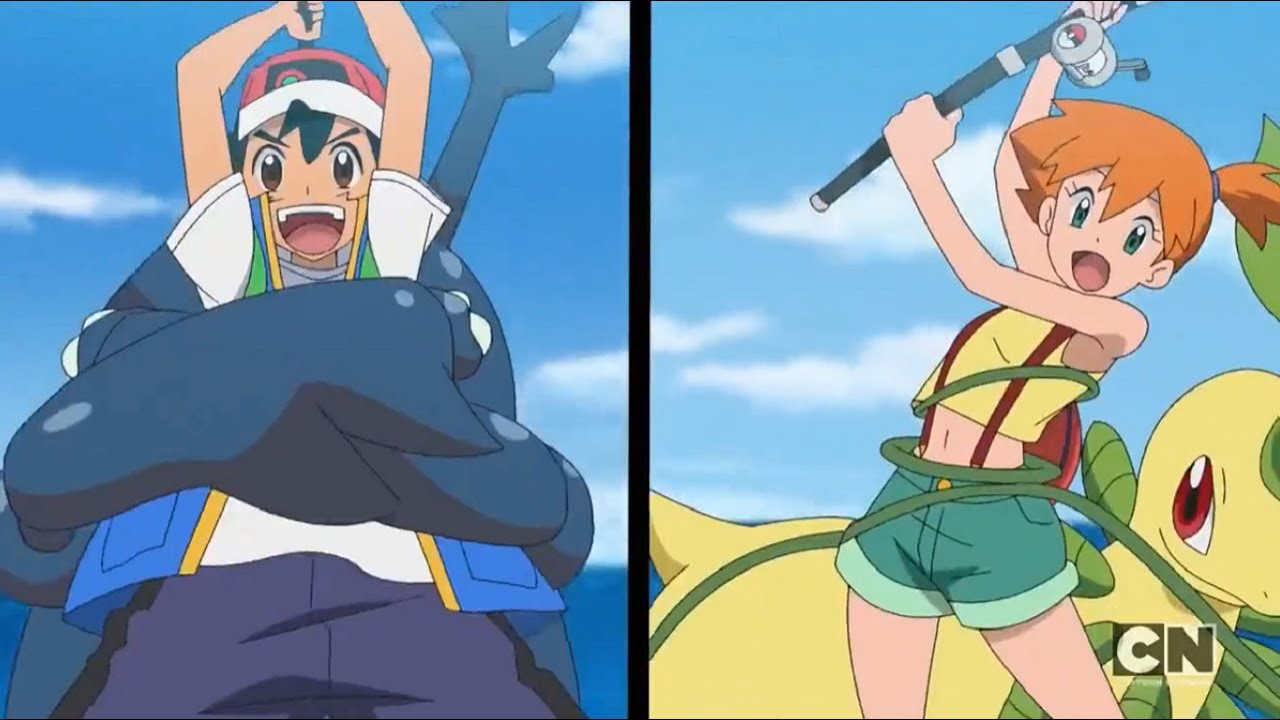 Ash and Misty fish the Wailmer together - ENGLISH DUB || Pokémon ...