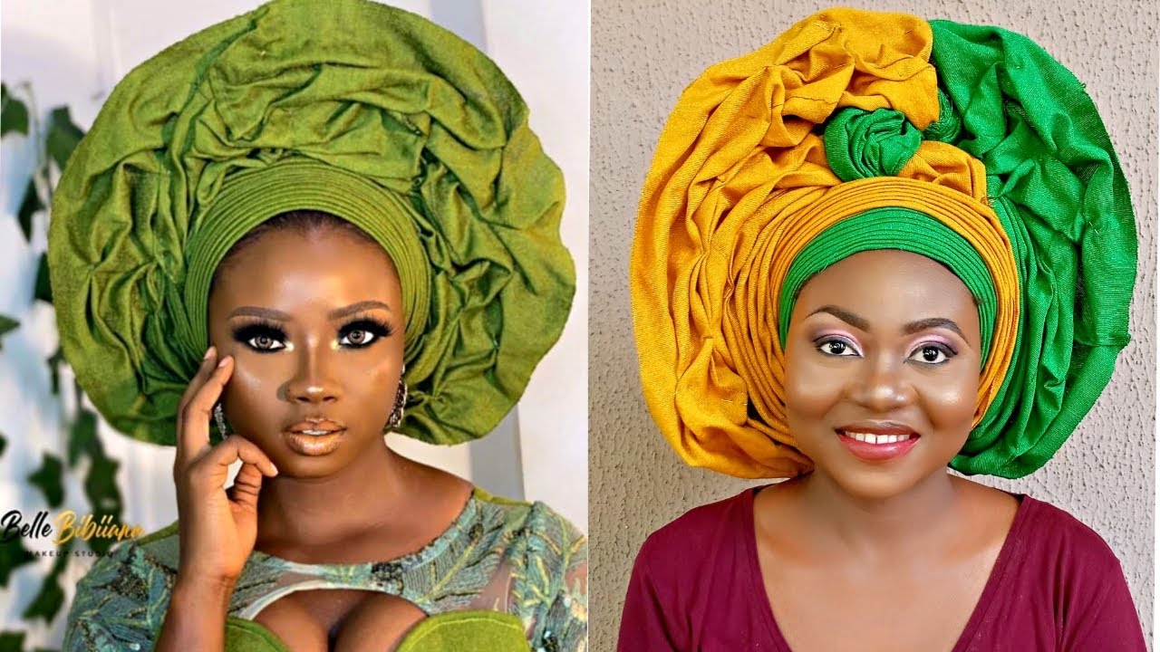 HOW TO TIE GELE WITH RUFFLES TUTORIAL/BEGINNERS FRIENDLY 😱 🔥💥 - YouTube
