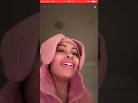 Blac Chyna on Bigo feeding her goat 🐐