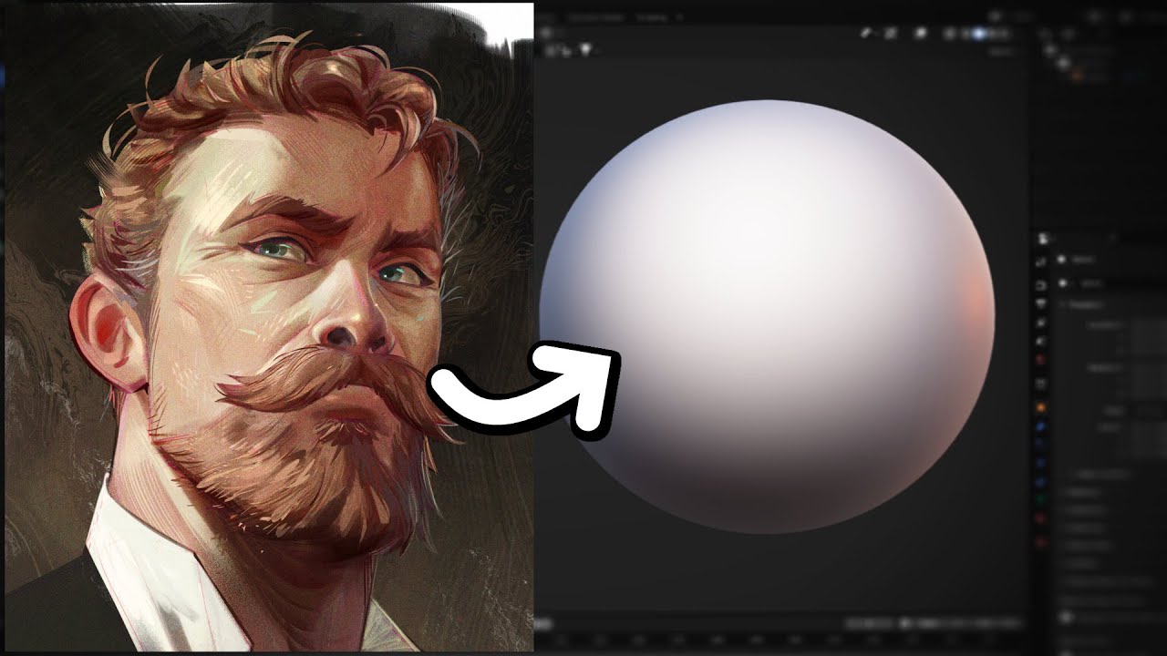 Live: Sculpting Faces in Blender! - Day 4 - YouTube