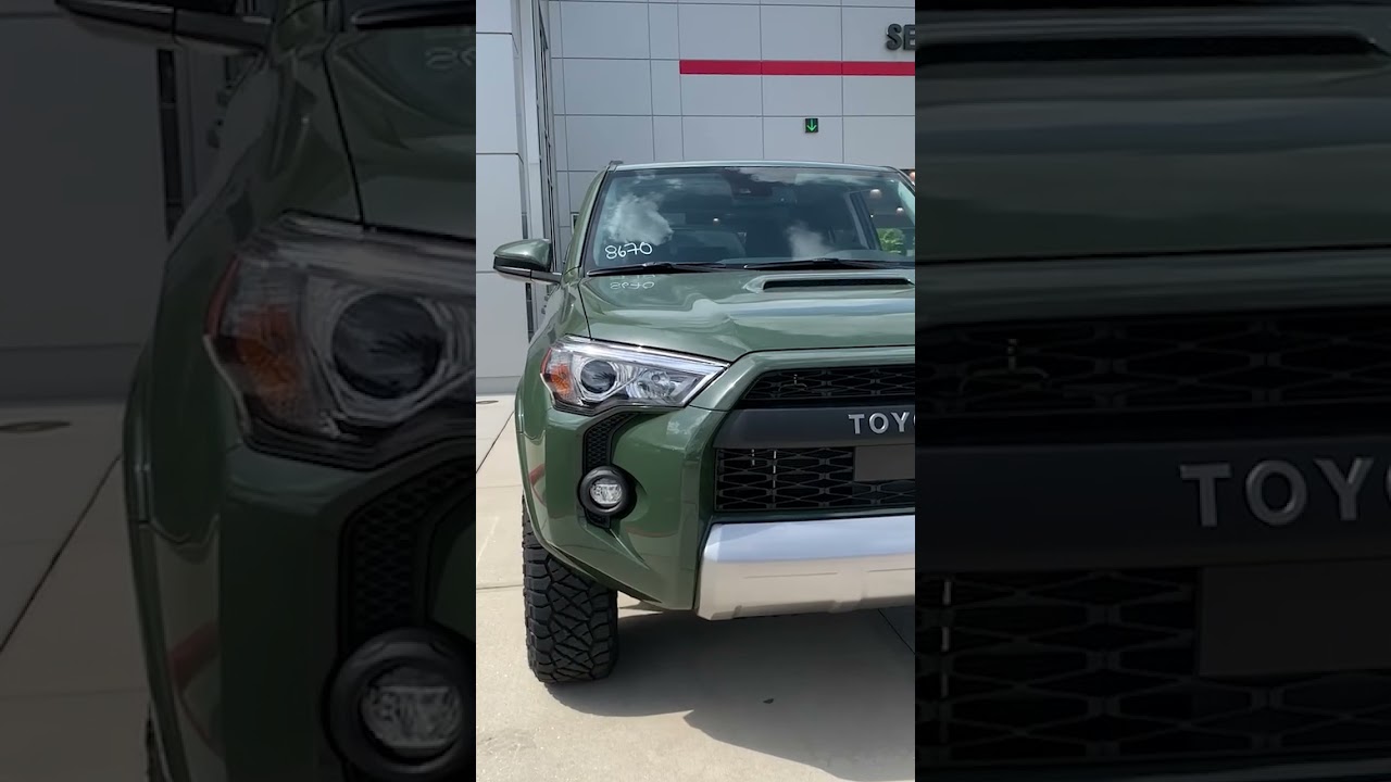 2022 ARMY GREEN TOYOTA 4RUNNER TRD OFF ROAD #Shorts - YouTube
