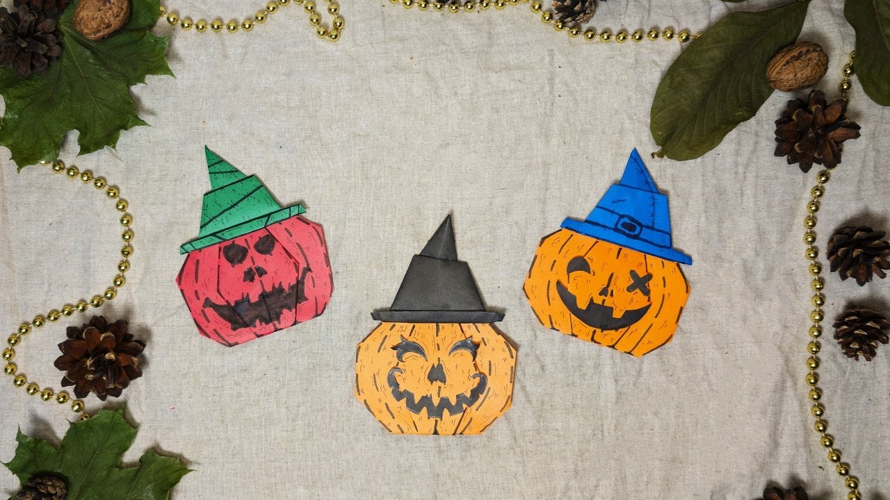 Halloween origami for kids 🎃. DIY idea for children 5 years and up ...