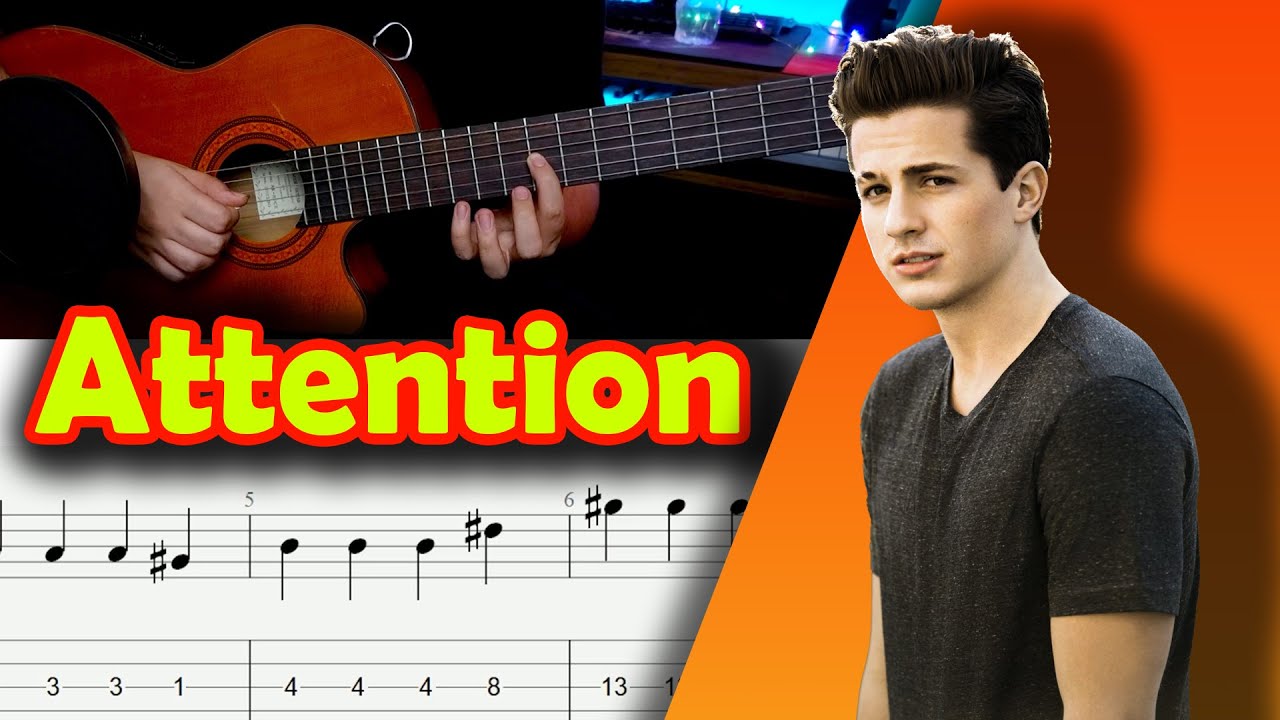 Attention Guitar Tutorial and Tabs - Charlie Puth - YouTube