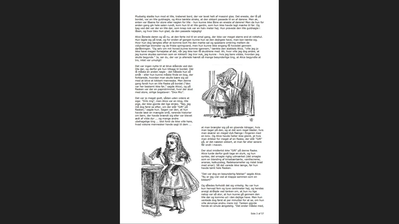 Alice i Eventyrland Dansk (Alice in Wonderland in Danish) - AUDIOBOOK ...