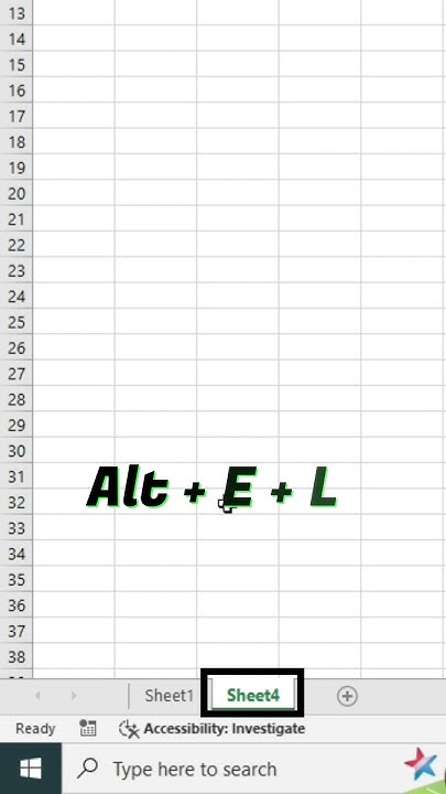 Shortcut To Delete Active Worksheet In Excel Excel Shorts Excelshortcuts Courseadda Youtube