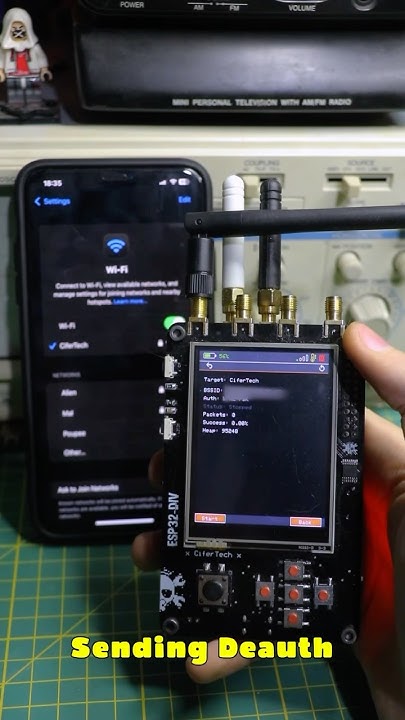 ESP32-DIV Deauther 📡 #esp32 #gadgets #cybersecurity - YouTube