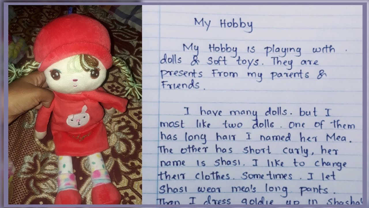 How to write an essay about My Hobby ? | My Hobby | Paragraph writing ...