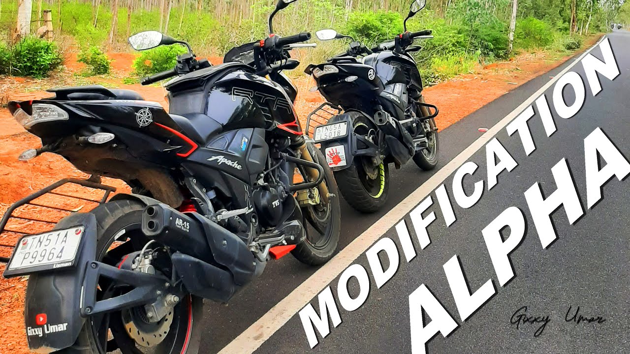 Apache 200 4v Tail Remove | Alpha Modification | Gixxy Umar | தமிழ் ...