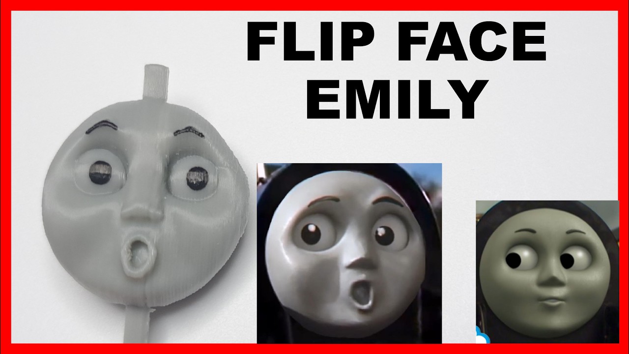 Emily Flip Face Thomas & Friends 3D Print Custom Trackmaster - YouTube
