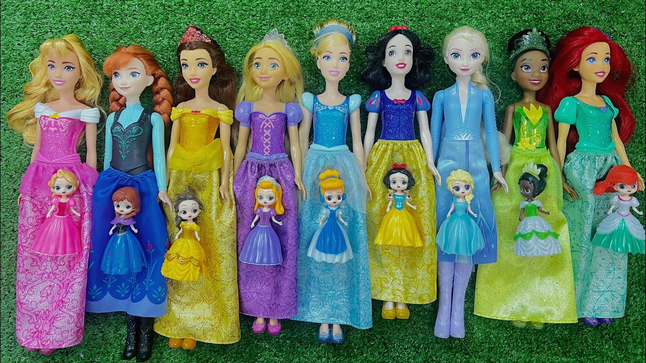 Disney Princess Doll Makeover DIY Miniature Ideas for Barbie Wig, Derss ...