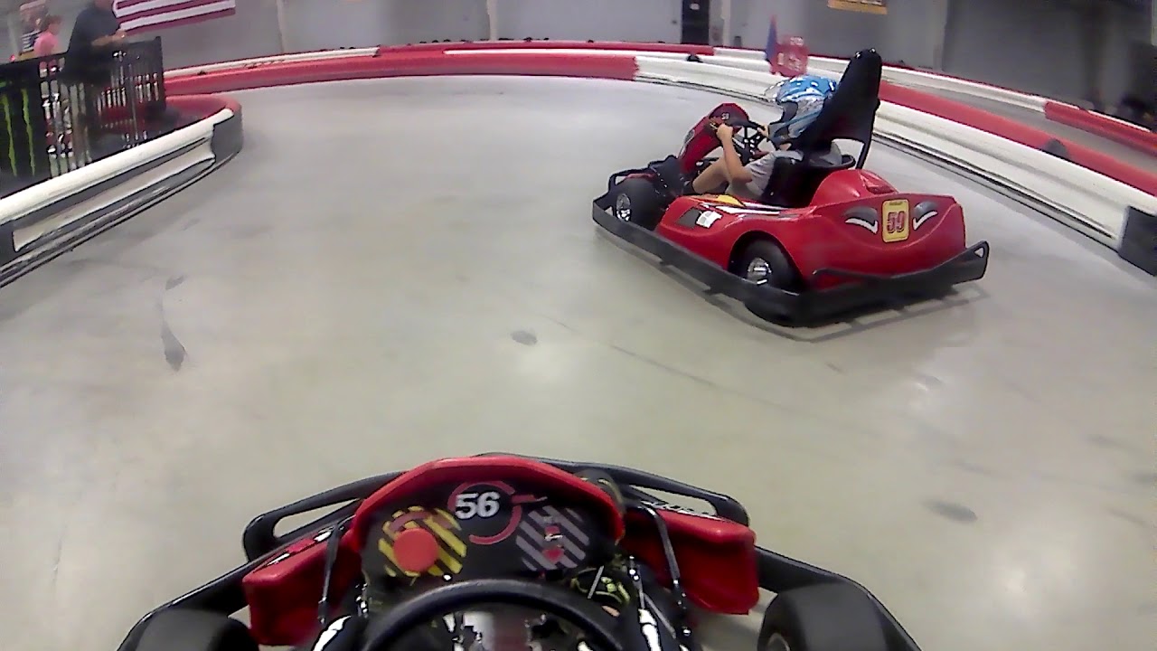 Autobahn indoor kart track. - YouTube