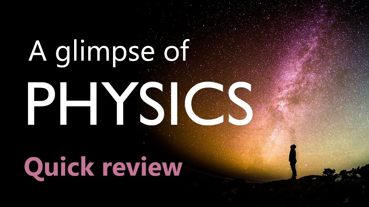 A Glimpse of Physics || Speed drawing physics - Part I - YouTube