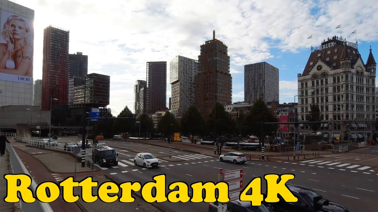 Rotterdam, Netherlands Walking tour [4K]. City center plus Historisch ...