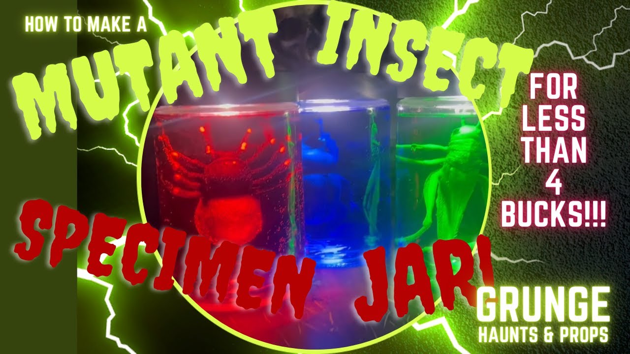 How to Make Mutant Insect Specimen Jars, for less than 4 Bucks!! - YouTube