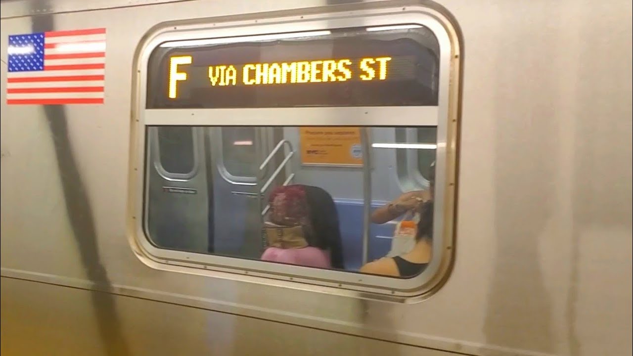 MTA NYC Subway (A) (C) (F) Trains Action @ High Street - Brooklyn ...