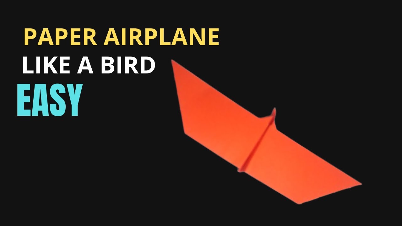 How to Make a Paper Airplane That Flys Like a Bird – Musario's ...