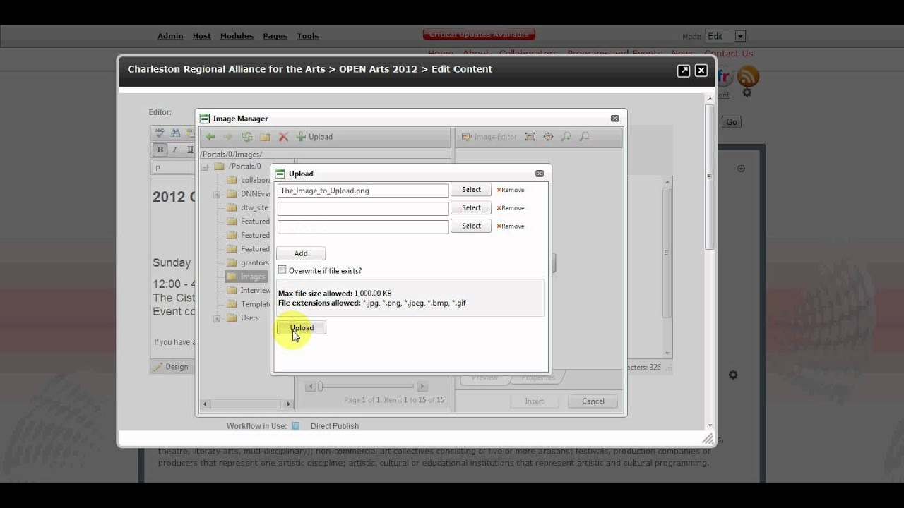How to Upload an Image to DNN - YouTube