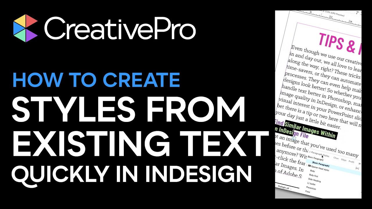 InDesign How To Create Styles From Existing Text Quickly Video indesign-how-to-create-styles-from-existing-text-quickly-video