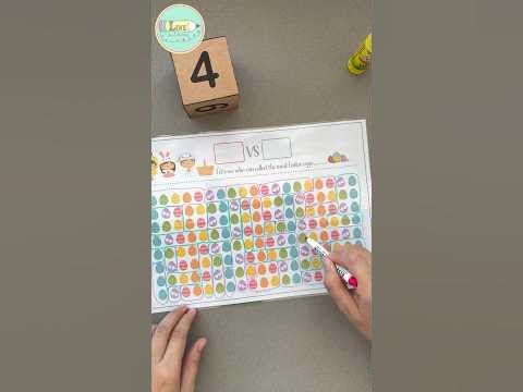 Spring Easter Counting Game with DIY Dice for Kids (Early Numeracy ...