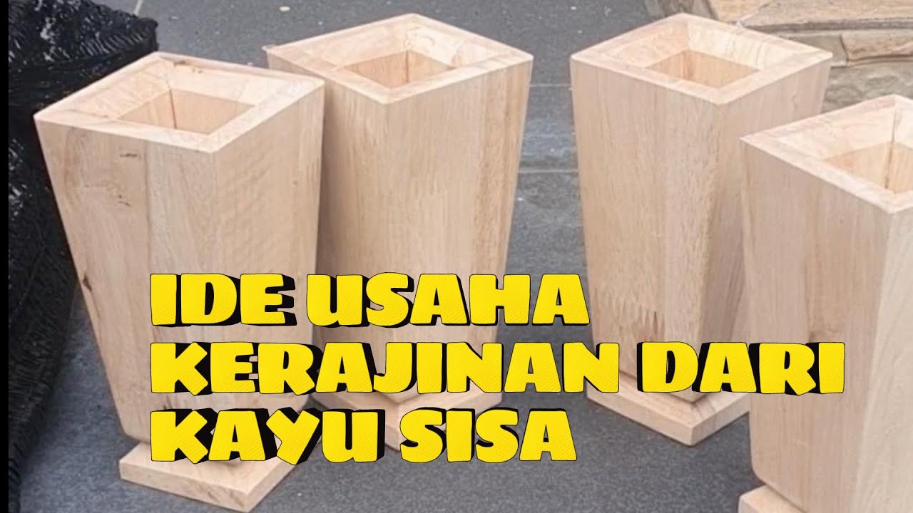 IDE KREATIF DARI SISA POTONGAN KAYU - YouTube
