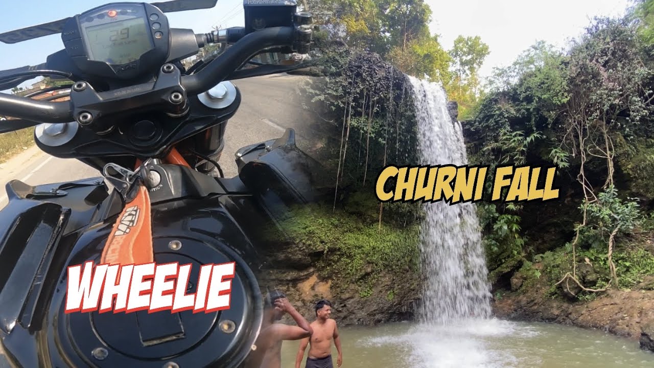 Wheelie peh wheelie | with group | Churni Fall - YouTube