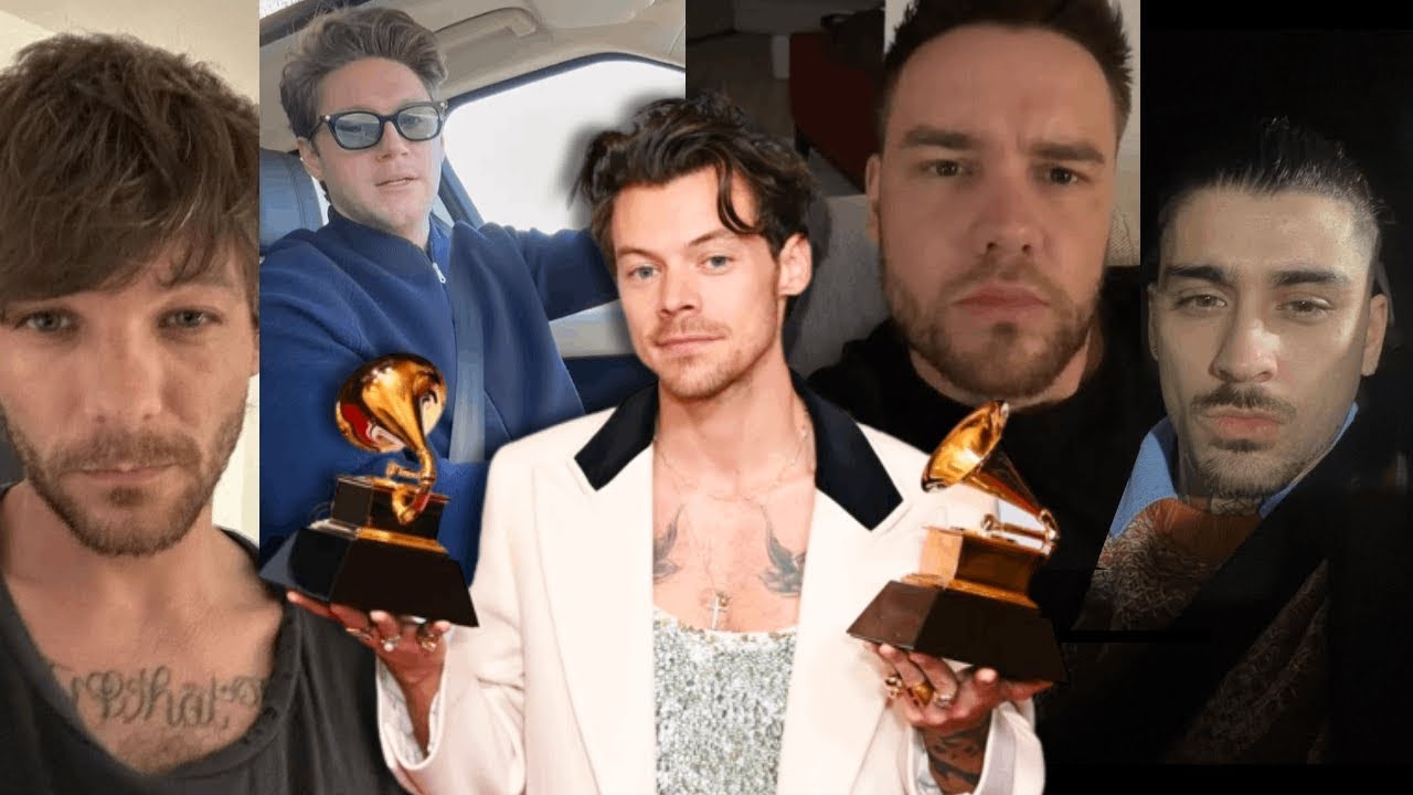 One Direction Members React to Harry Styles Grammy Win - YouTube