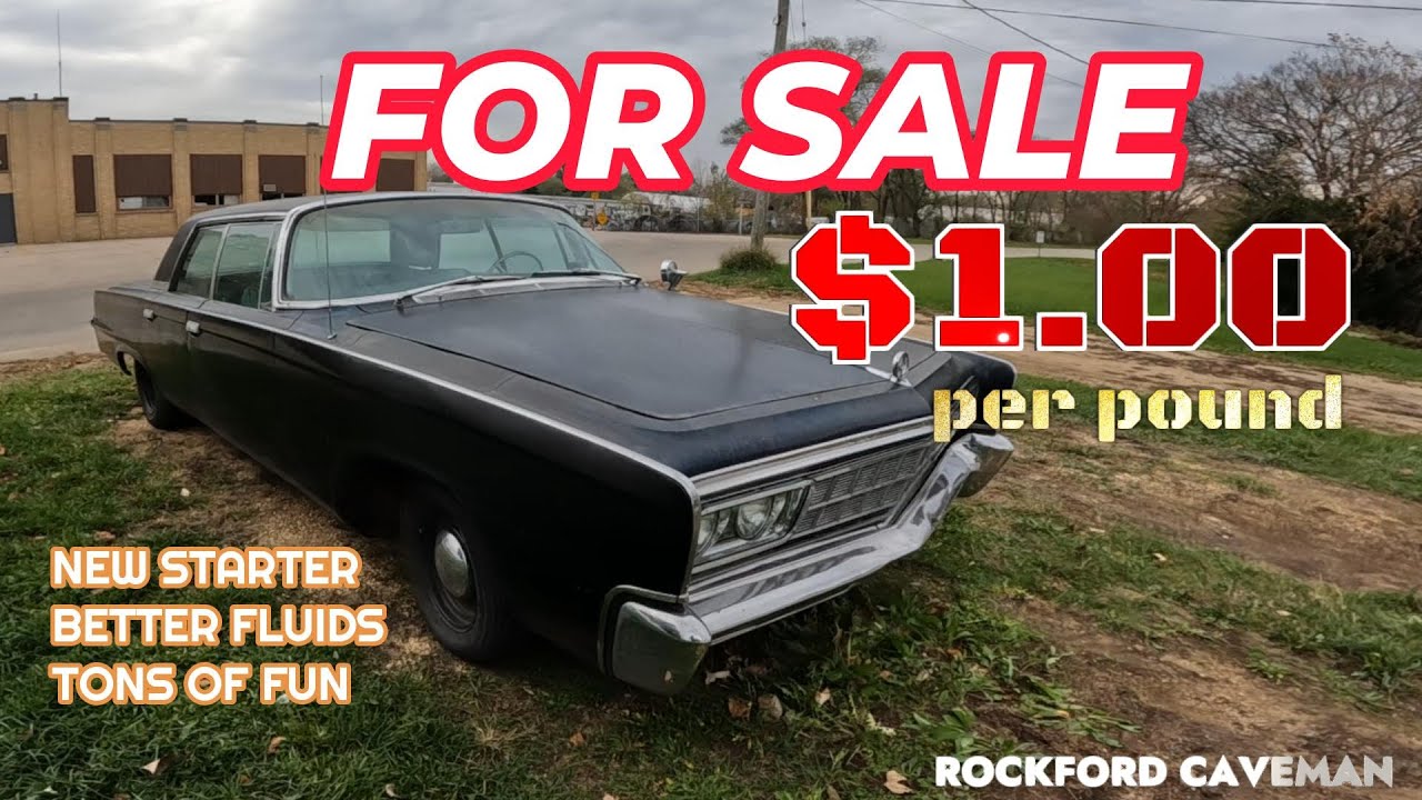 1966 Imperial BIG BLOCK starter change and coolant ROCKFORD CAVEMAN ...