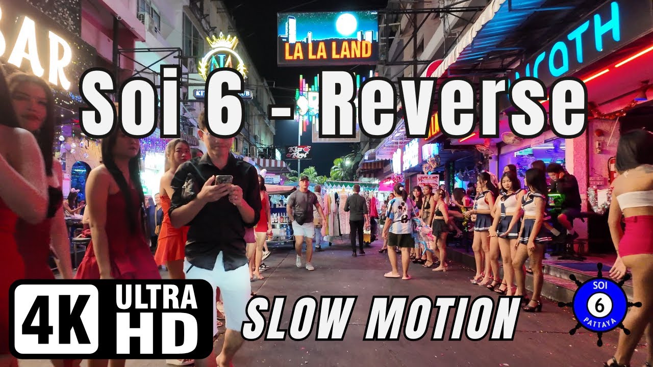 Soi 6.1 & Soi 6 | Reverse | Pattaya Thailand | Slow Motion | Please ...