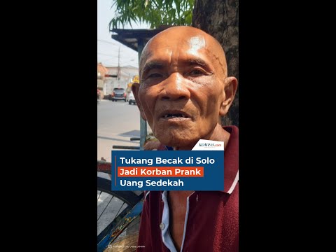 Tukang Becak di Solo Jadi Korban Prank Uang Sedekah