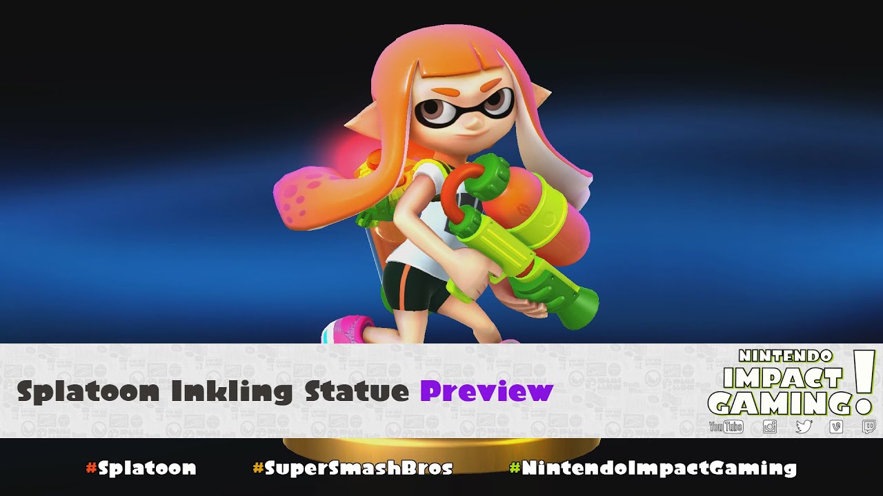 Splatoon Inkling Statue Preview - YouTube