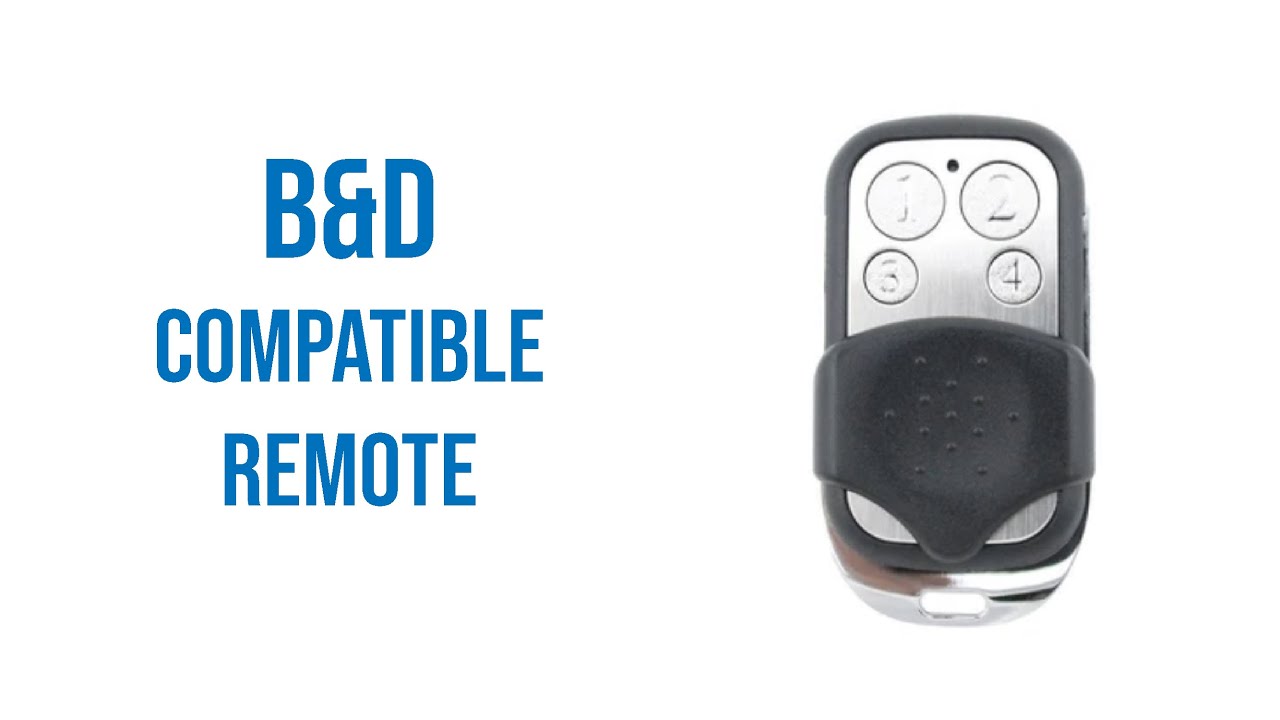 B&D Compatible Remote Video Description - YouTube