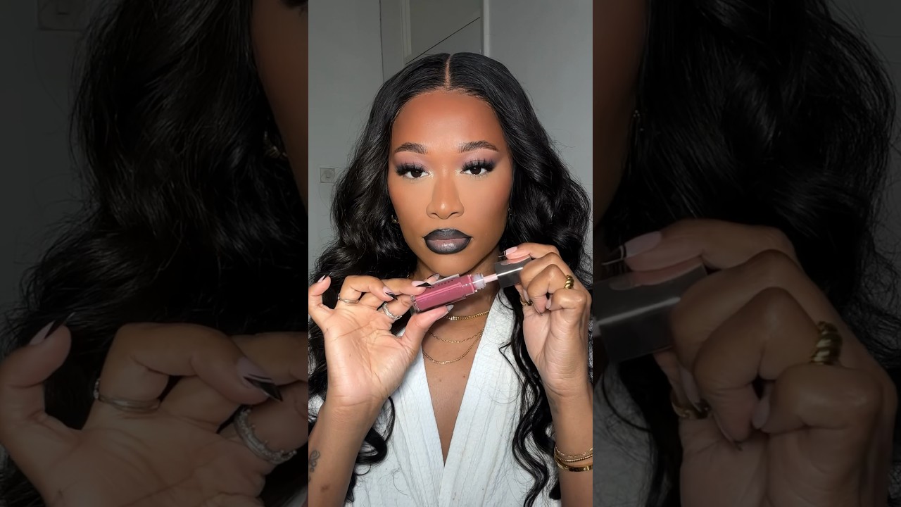 Black Lipstick Makeup Tutorial #eyeshadowtutorial #makeuptutorial - YouTube
