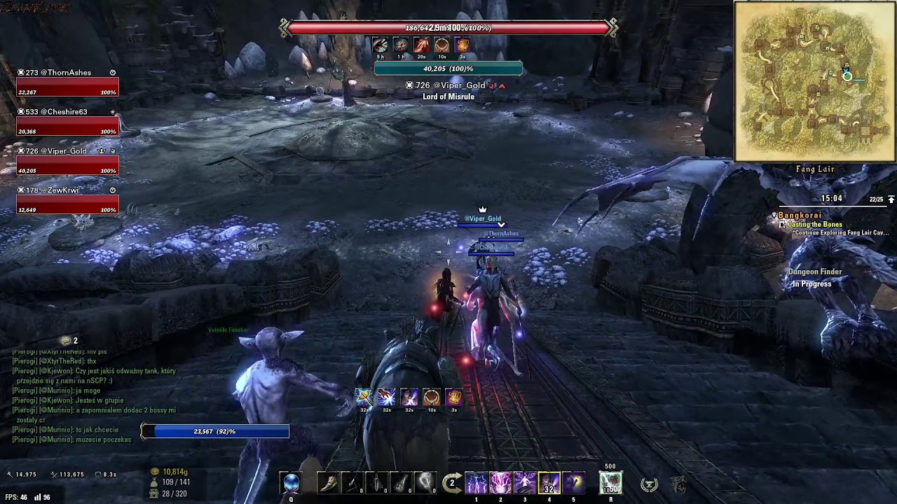 The Elder Scrolls Online dungeon Fang Lair - YouTube