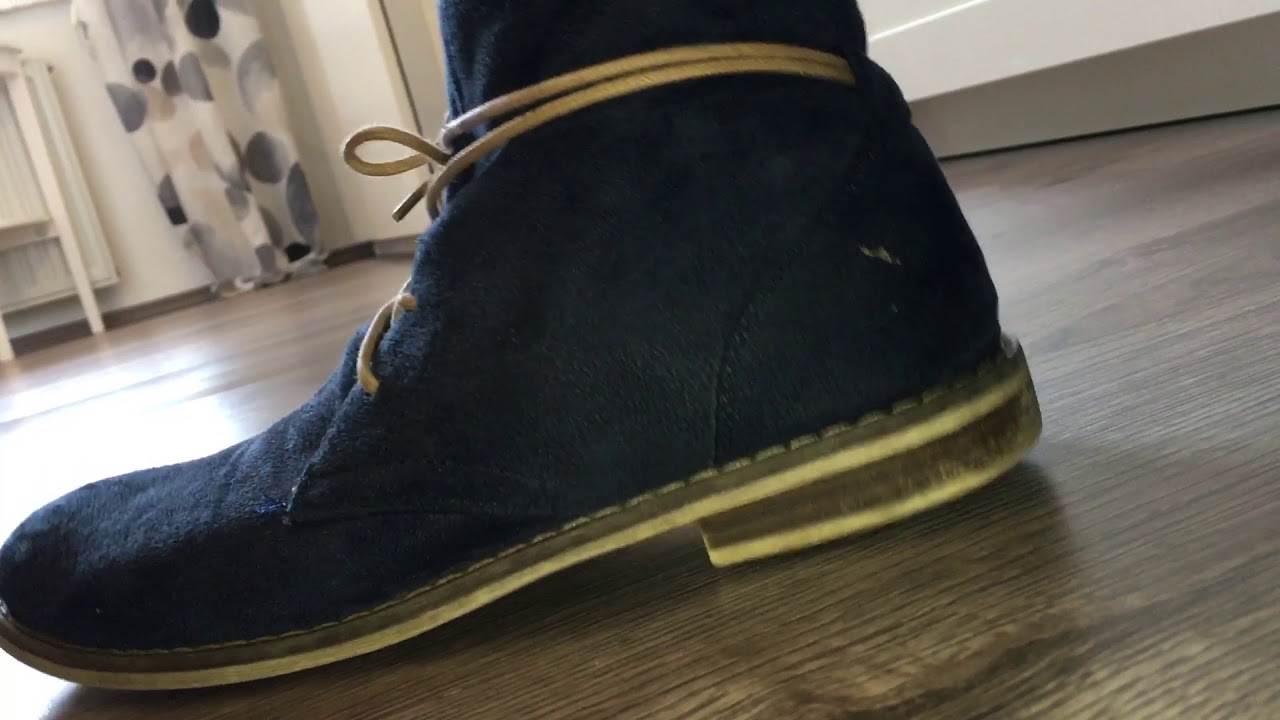 Blue flat Ankle Boot tapping - YouTube