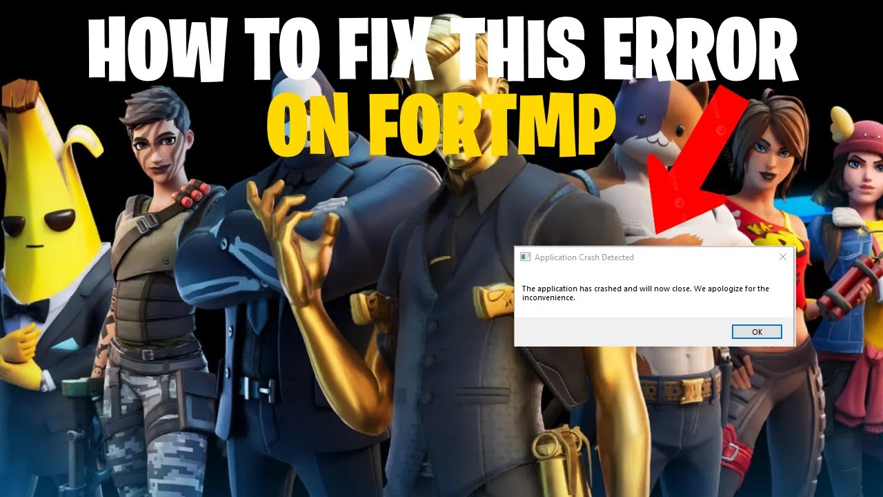 How to fix Application Crash Detected Error on FortMP - YouTube