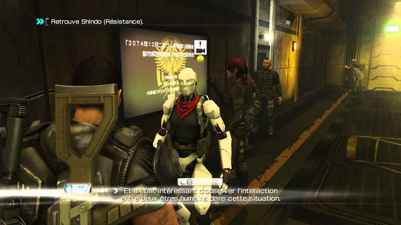 Binary Domain pc cain the french robot - YouTube