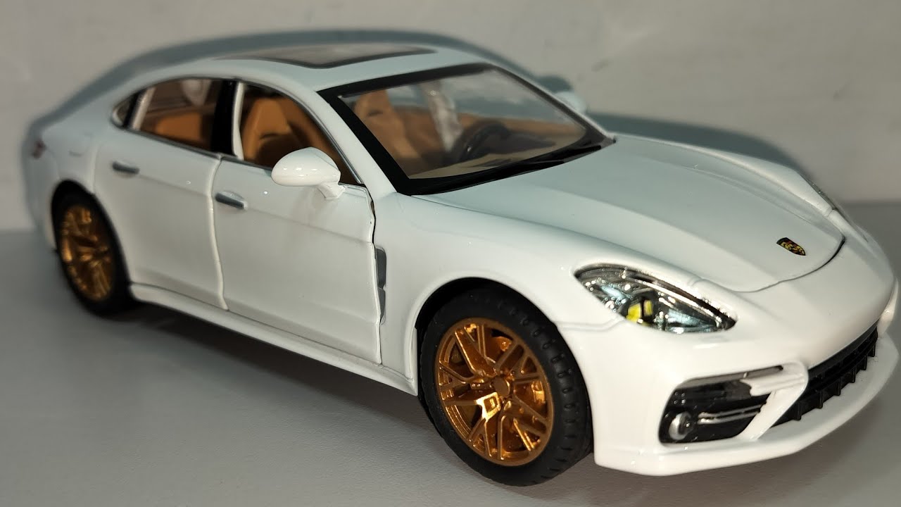 Porsche Panamera металлическая модель 1:24 JINLIFANG со звуком и светом ...