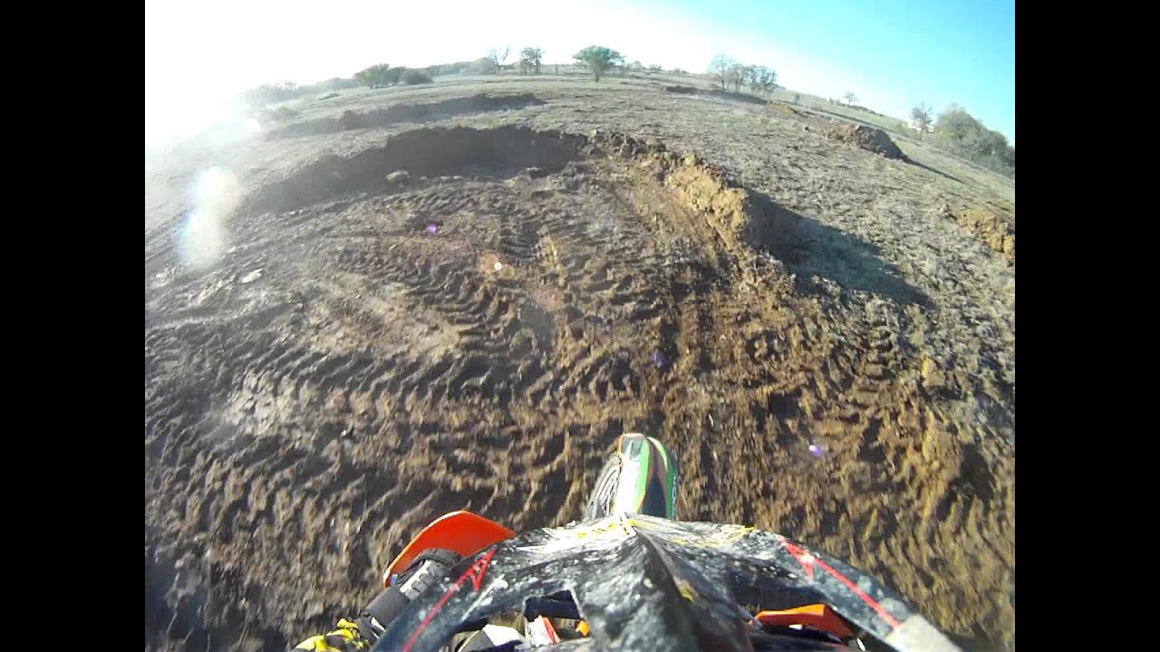 backyard motocross track - YouTube