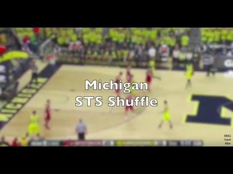 Michigan Wolverines Shuffle STS Basketball Play | Shuffle Basketball ...