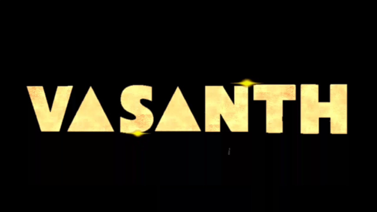 Master Title Card Making || Name = Vasanth || VK Kreatives - YouTube
