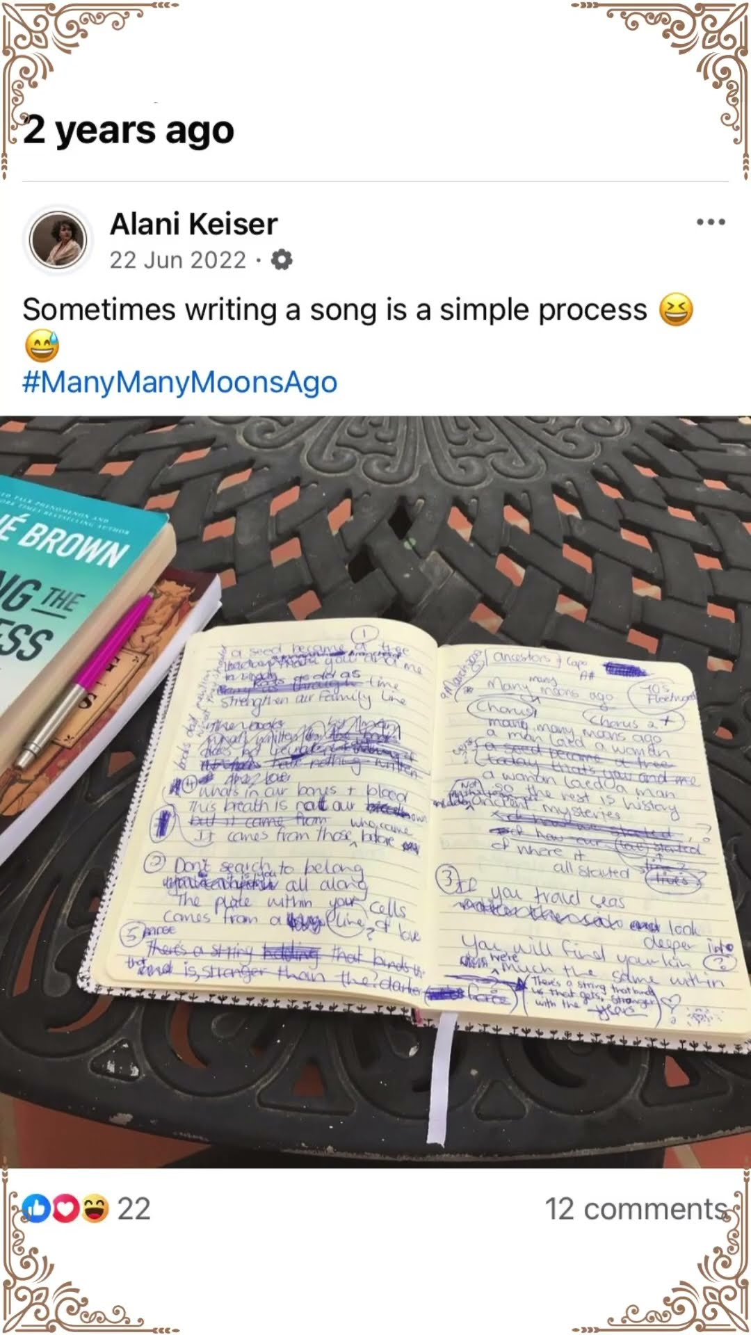 #Throwback to when I wrote the lyrics to Many, Many Moons Ago. - YouTube