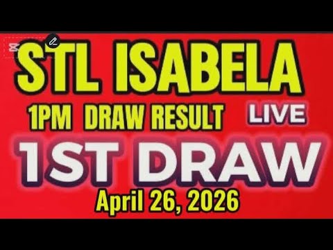 STL Isabela Result 1pm draw April 26,2026