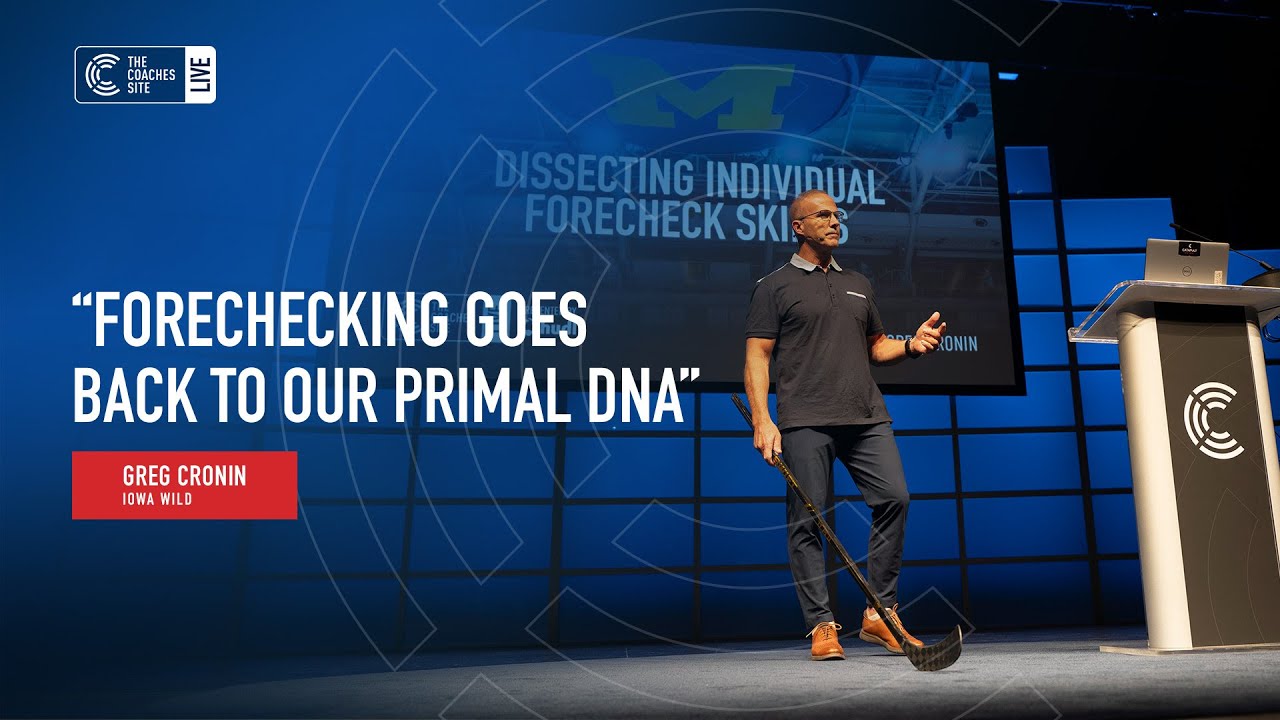 Teaching Forechecking Fundamentals in Hockey - Greg Cronin - YouTube